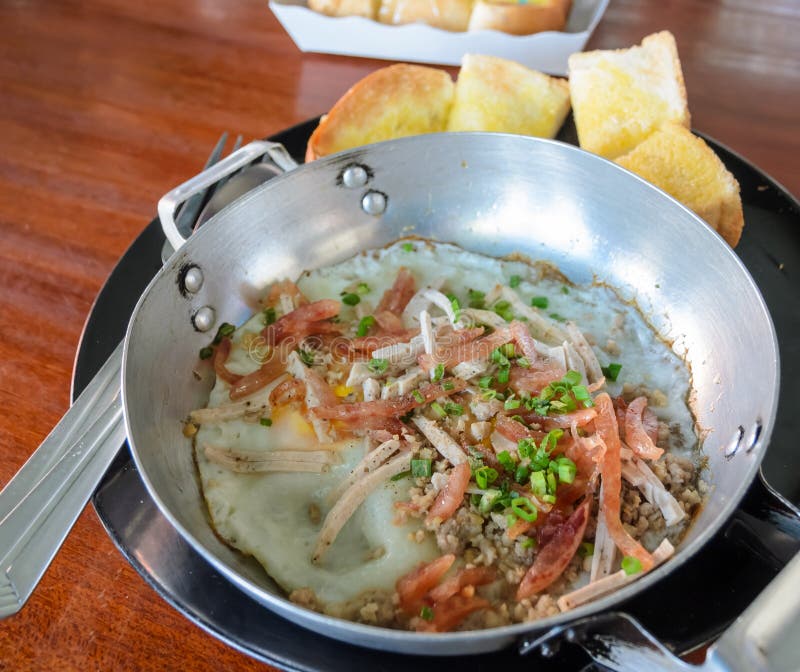 Fried egg stuff stock photo. Image of plate, fork, butter - 39245972