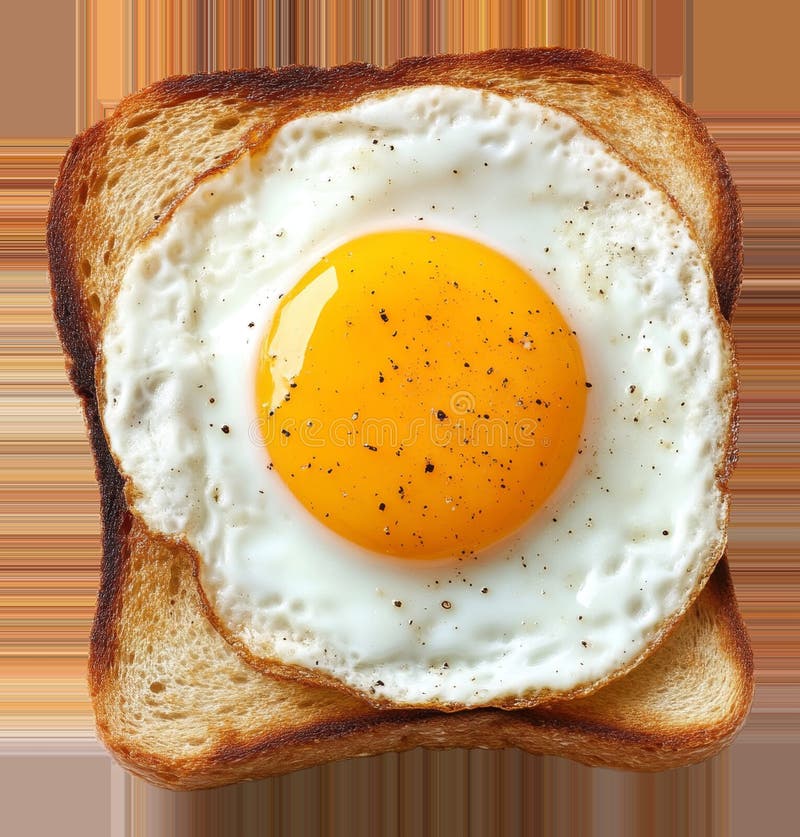 Fried Egg on Toast with Seasoning, Breakfast Concept Stock Photo - Image of morning, healthy ...