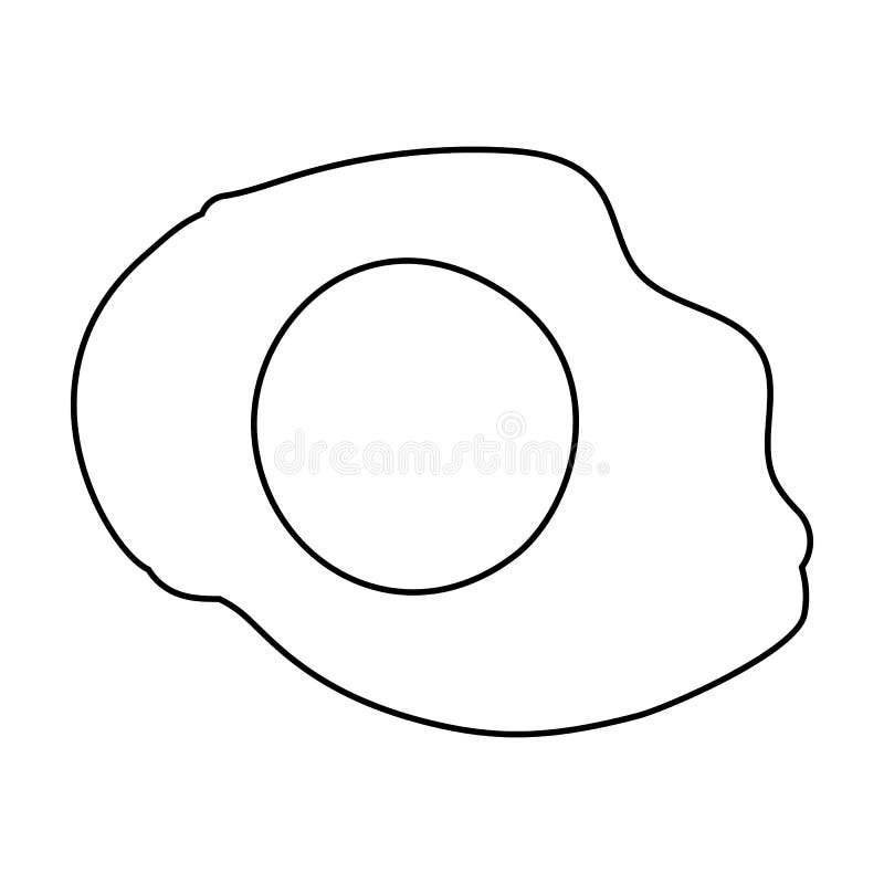 Fried Egg Outline Stock Illustrations – 2,422 Fried Egg Outline Stock ...