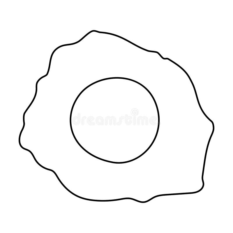 Fried Egg Outline Stock Illustrations – 2,422 Fried Egg Outline Stock ...