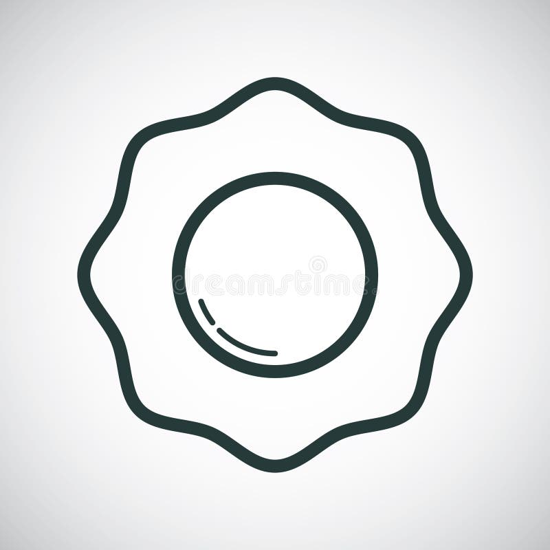 Fried Egg. Vector Illustration Decorative Design Stock Vector ...