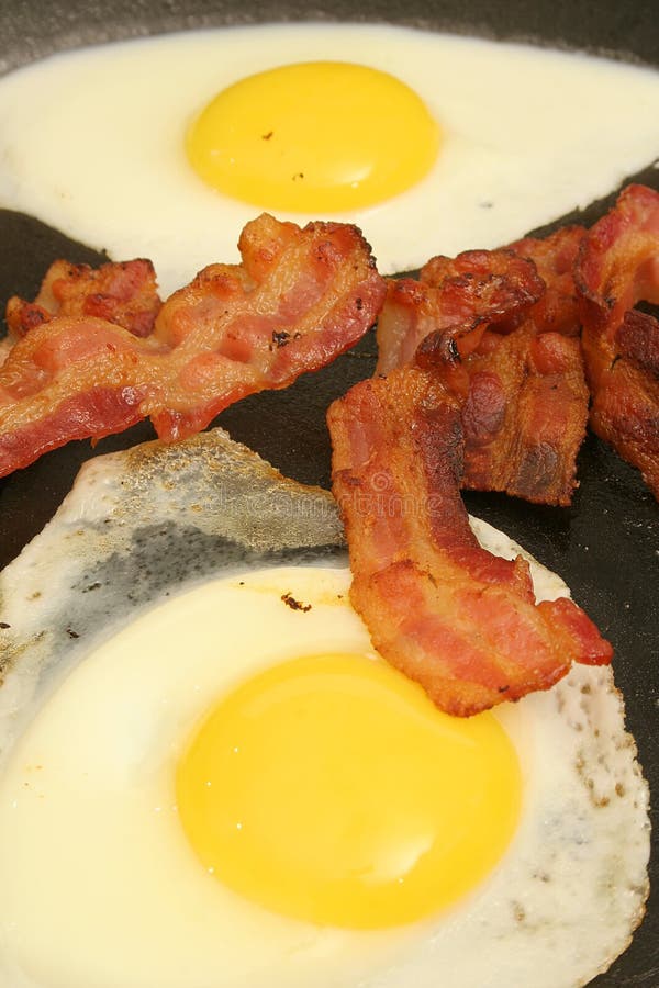 Eggs Bacon and Toast Breakfast Stock Image - Image of hungry, cutout ...