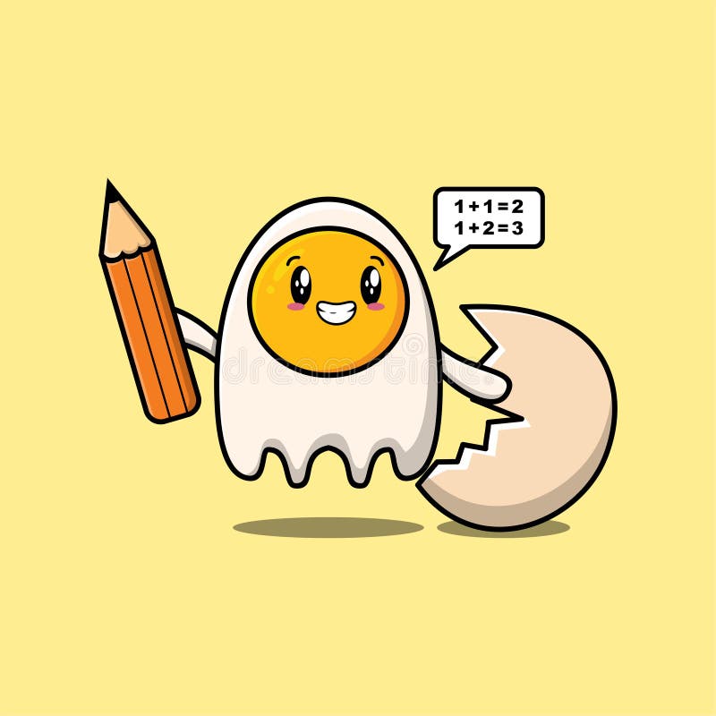 Eggs Cute Cartoon Clever Student Stock Illustrations – 13 Eggs Cute ...