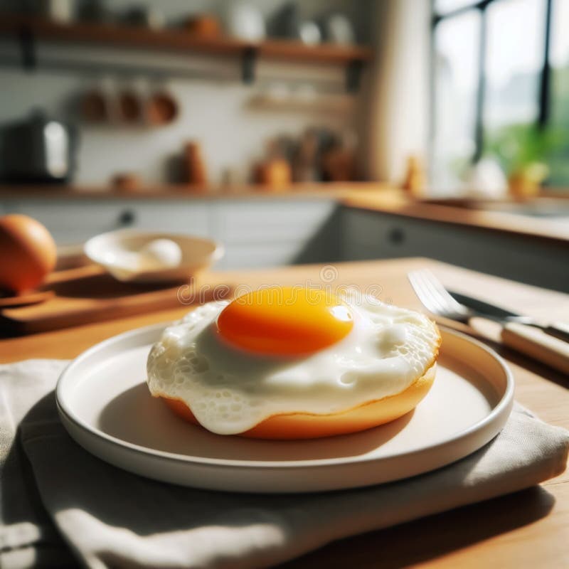Fried Eggs for a Healthy Breakfast. AI Generated Stock Illustration ...
