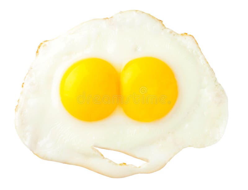 Fried Eggs that Look Like Funny Face Stock Photo - Image of lunch ...