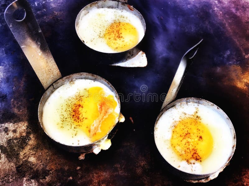 Fried Eggs sunny side up stock image. Image of dining - 108247861