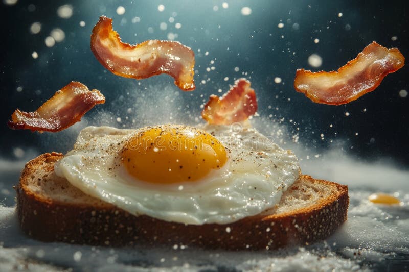 Fried Eggs, Toasted Bread, and Flying Bacon in Zero Gravity Create a ...