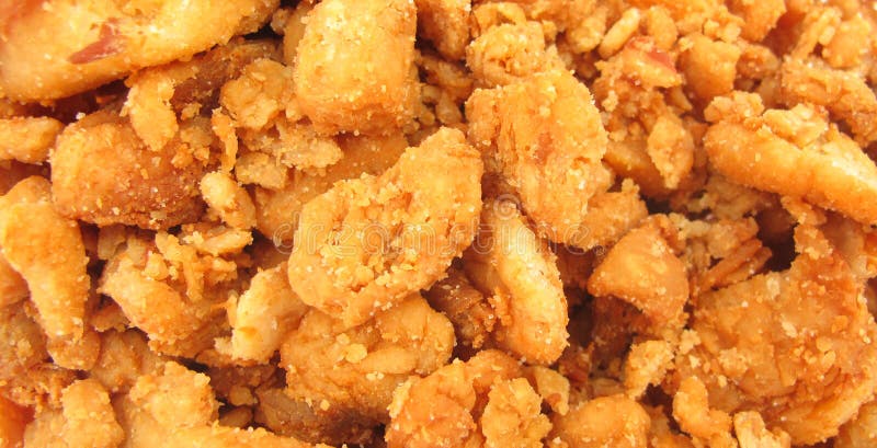 Fried Fat Slices Pork Scratchings Called Cvarci Stock Photo - Image of ...