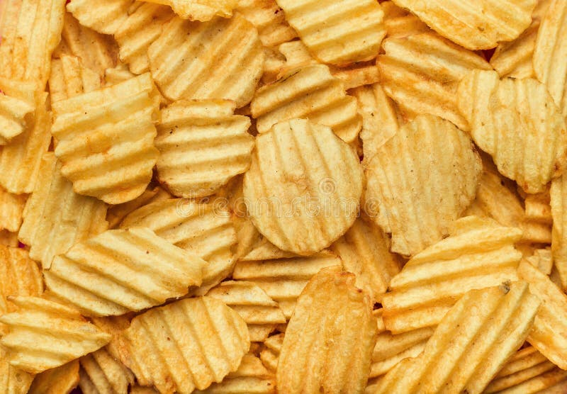 Fried fatty potato chips stock image. Image of appetizer - 147711585