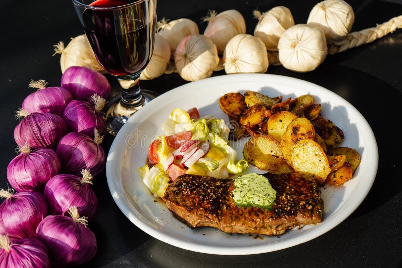 Fine beef steak stock image. Image of cooking, fine - 190156035