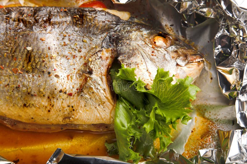 Fried fish stock photo. Image of dorado, cooking, fish - 14443632