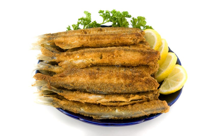 Fried fish stock image. Image of breading, seafood, capelin - 16108551