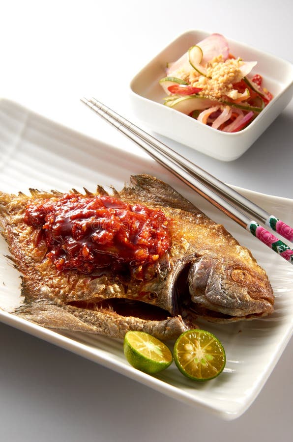 Fried Fish stock photo. Image of eating, diet, closeup - 22665826