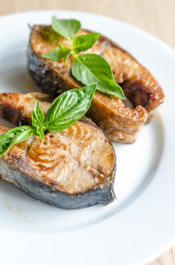 Fried fish stock photo. Image of green, close, jack, closeup - 32700110