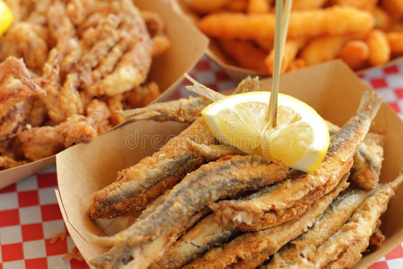 Fried Fish Appetizer, Street Food Stock Photo - Image of street, fresh ...