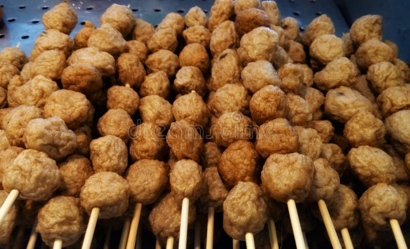Fried fish ball stock image. Image of fish, pile, fried - 100922675