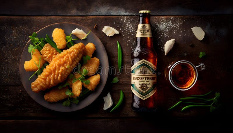 Fried Fish with a Beer, Appetizers, Beer, Fish Fillet, Bar, Pub ...