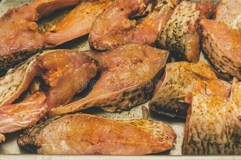 Fried Fish in Chunks in Protvin, Homemade Food, Healthy Food. Fried ...