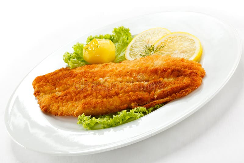 Fried fish fillet stock photo. Image of appetizer, appetizing - 20120578