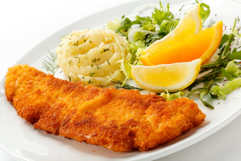 Fried fish fillet stock photo. Image of mashed, meal - 37367226
