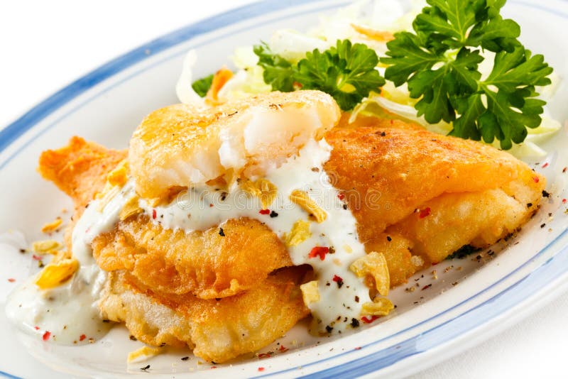 Fried fish fillet stock image. Image of meal, lettuce - 59246261