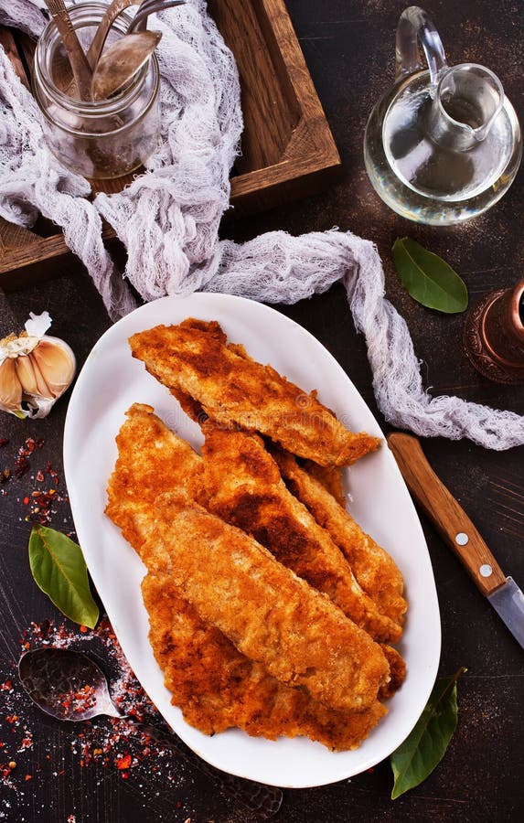 Fried fish fillets stock photo. Image of dish, prepared - 112302344
