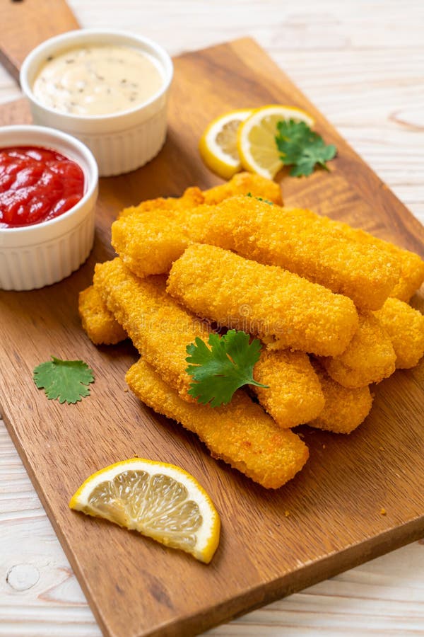 Fried Fish Finger Stick or French Fries Fish Stock Photo - Image of ...