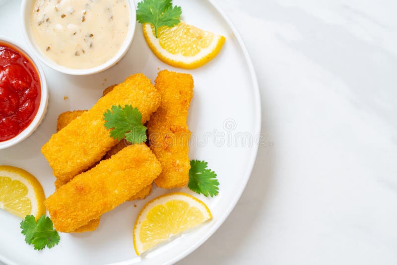 Fried Fish Finger Stick or French Fries Fish Stock Image - Image of ...