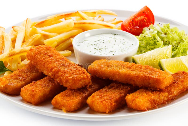 Fried fish fingers stock image. Image of fresh, appetizer - 53988741