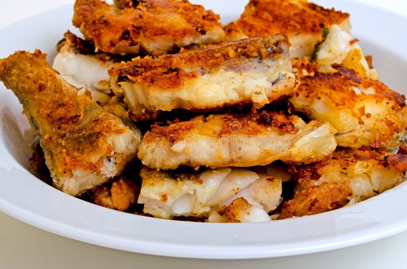 Fried fish in flour. stock image. Image of flour, lunch - 82150653