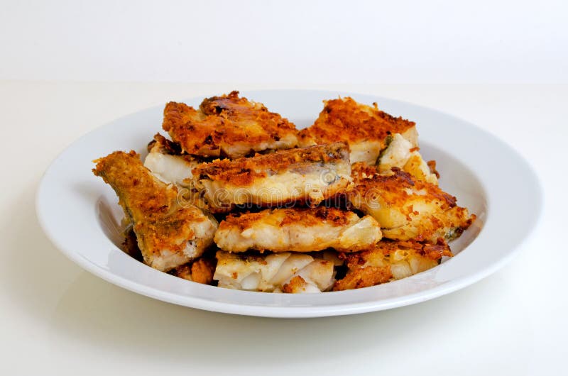 Fried fish in flour. stock image. Image of lunch, proteins - 82155345
