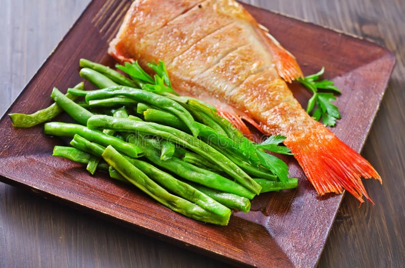 Fried fish stock image. Image of pectoral, fish, ocean - 41660093