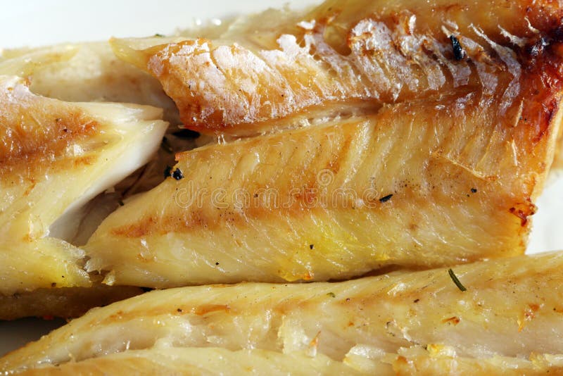 Fried fish, macro stock image. Image of horizontal, eating - 40632457