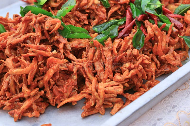 Fried fish at the market stock image. Image of market - 95091999