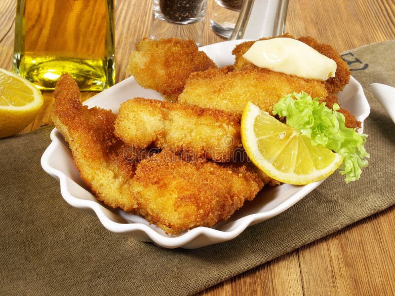 Fried Fish Nuggets stock photo. Image of fresh, animal - 146822662