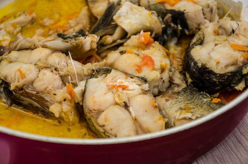Fried Fish in a Pan, Close-up. Stock Image - Image of frying, dinner ...