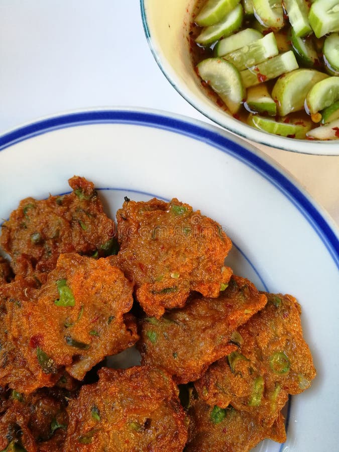 Fried fish paste balls stock image. Image of plate, food - 115016873