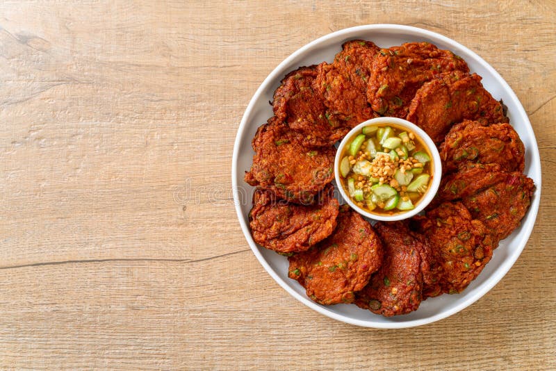 Fried Fish Paste Balls or Deep Fried Fish Cake Stock Photo - Image of ...