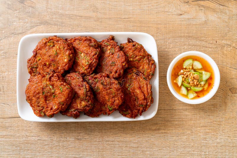 Fried Fish Paste Balls or Deep Fried Fish Cake Stock Photo - Image of ...