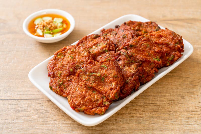 Fried Fish Paste Balls or Deep Fried Fish Cake Stock Photo - Image of ...