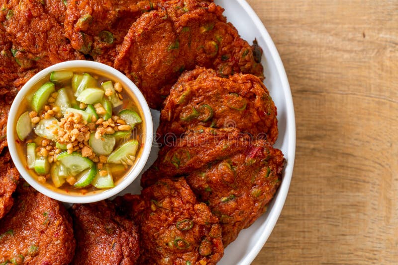 Fried Fish Paste Balls or Deep Fried Fish Cake Stock Image - Image of ...