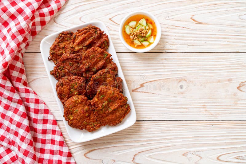 Fried Fish Paste Balls or Deep Fried Fish Cake Stock Image - Image of ...