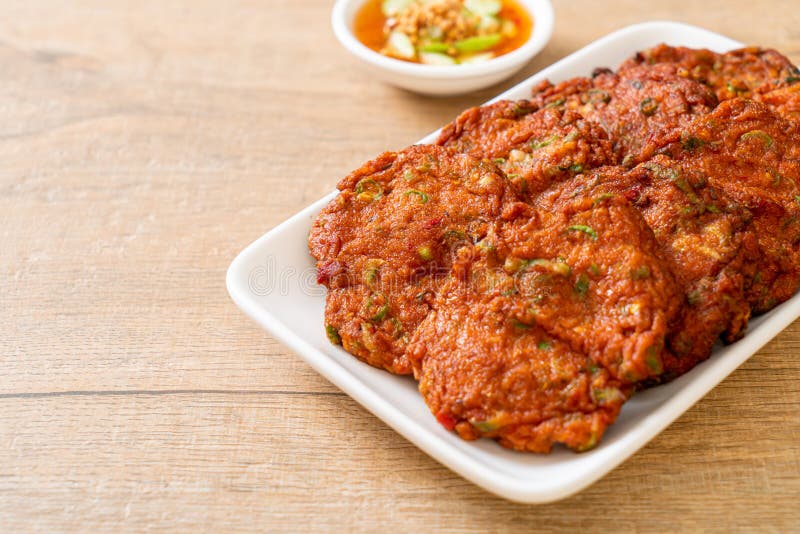 Fried Fish Paste Balls or Deep Fried Fish Cake Stock Photo - Image of ...