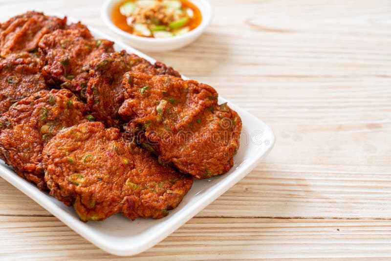 Fried Fish Paste Balls or Deep Fried Fish Cake Stock Image - Image of ...