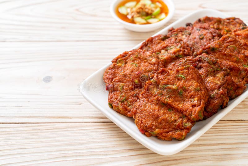 Fried Fish Paste Balls or Deep Fried Fish Cake Stock Image - Image of ...