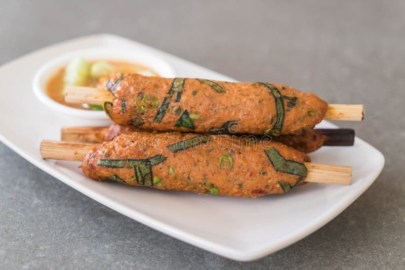 Fried Fish-paste stick stock photo. Image of international - 94605352