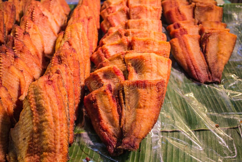 Fried fish pieces. stock image. Image of kitchen, background - 44792637