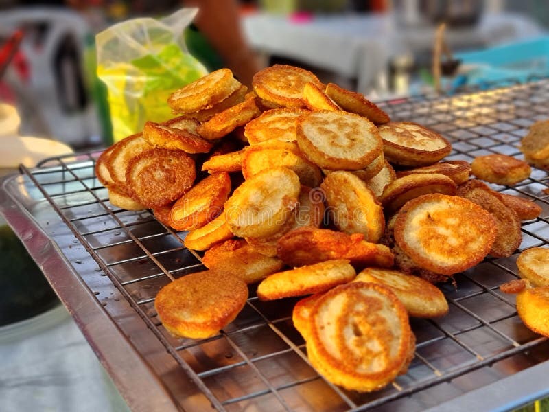 Fried Fish Roe. it is One of the Snacks of Thai People Stock Photo ...