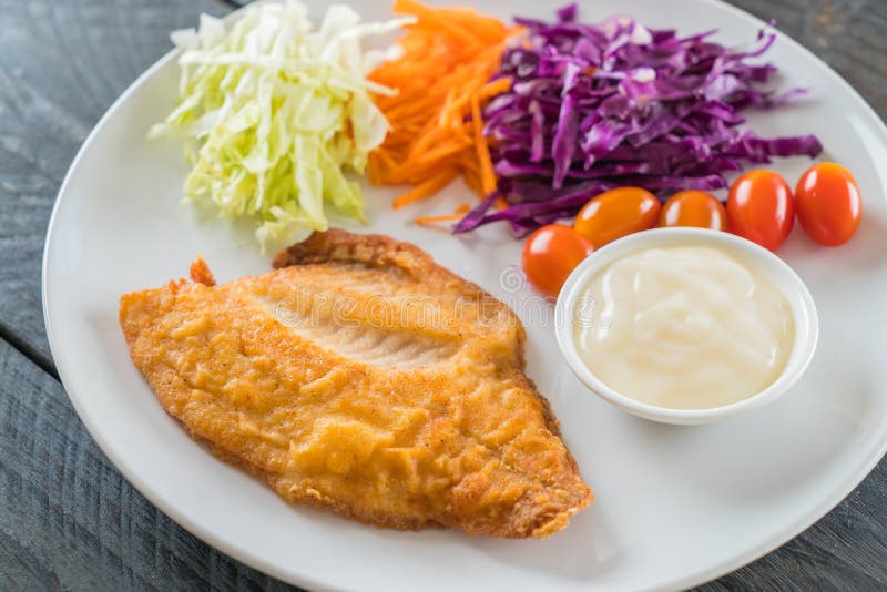 Fried fish steak stock photo. Image of cooked, haddock - 85605198