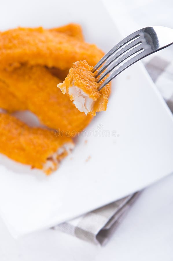 Fried fish sticks. stock photo. Image of eating, detail - 23890786